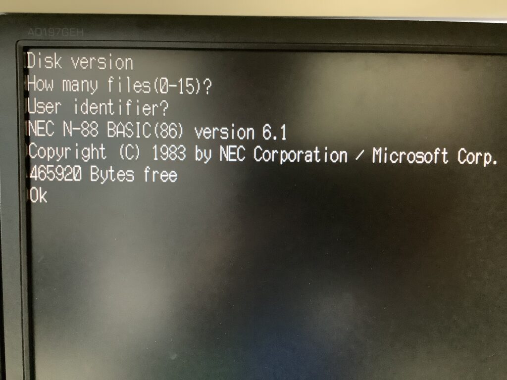 N-88BASIC(86)の5インチフロッピー変換とプログラム抽出 | オーインクメディアサービス株式会社